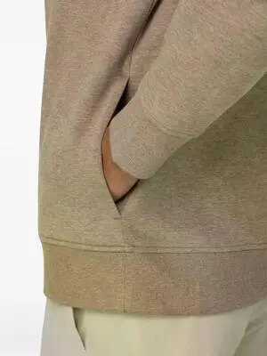 Boggi Milano Quarter-zip Sweatshirt In Cotton Blend Scuba Mélange