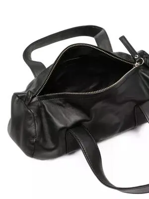 Gimaguas Barrel-shaped Leather Tote Bag