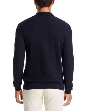 Brioni Cashmere & Wool Vanise Sweater Polo - Navy