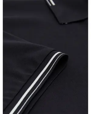 REISS Vale Half Zip Polo - Navy