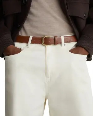REISS The Pierce Pebble Leather Belt
