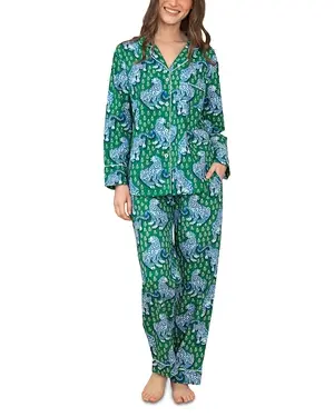 PRINTFRESH Tiger Queen Long Pajama Set