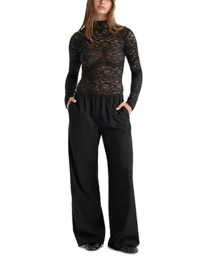 Good American The Lace Turtleneck Bodysuit