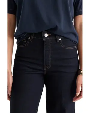 Good American Good Waist Mid Rise Palazzo Jeans