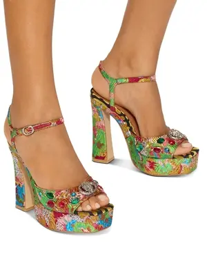 Kurt Geiger Chelsea Platform Peep Toe Sandals
