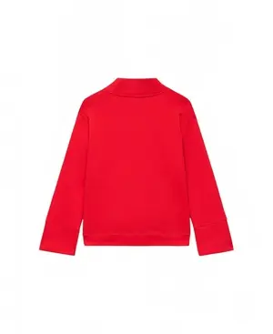 Mint Velvet Cotton V-neck Button Detail Sweatshirt