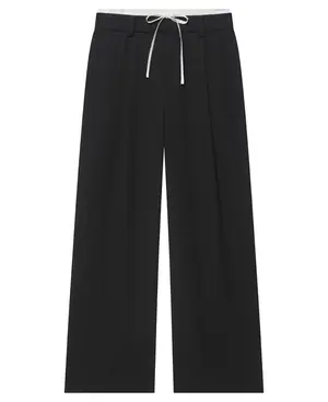 Mint Velvet Contrast Waist Wide Leg Trousers