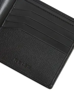 REISS Cabot Saffiano Leather Bifold Wallet
