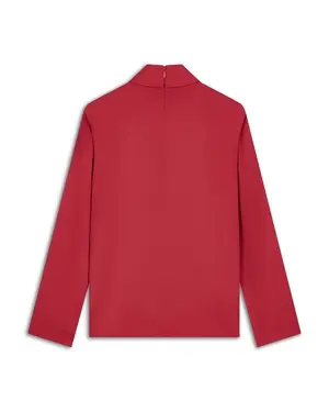 Emporio Armani Techno Twill Tie Neck Top