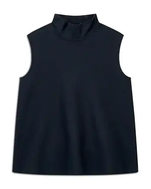 Emporio Armani Sleeveless Knit Top - Navy Blue