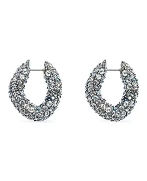 Balenciaga Loop Earrings - Silver