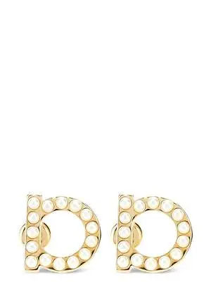 FERRAGAMO Gancini' Earrings - Gold
