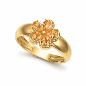 ALEGORIA JEWELLERY Spring Flowers Pinky Ring Yellow Golden Hour - Gold/yellow