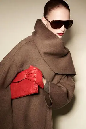 Cos Scarf Jacket - Brown