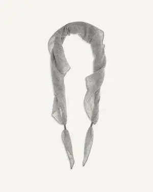 Brunello Cucinelli Cashmere Scarf With Monile Details