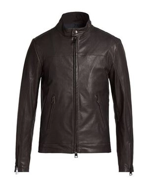 STREET LEATHERS Jacket Charcoal Size Leather - Grey