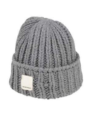 Emporio Armani Man Hat Grey Size L/xl Wool, Polyamide Grey