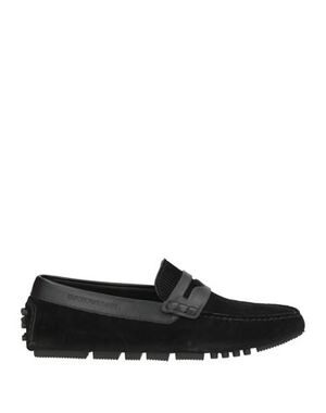 Emporio Armani Loafers Size Calfskin, Cow Leather - Black