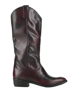 DIVINE FOLLIE Boot Burgundy Size Leather - Red