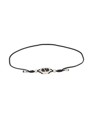 Valentino Garavani Bracelet Metal, Textile Fibers - Black