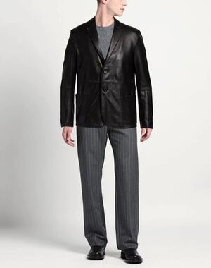 STREET LEATHERS Blazer Size Leather - Black