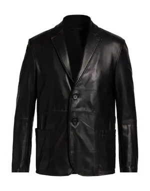 STREET LEATHERS Blazer Size Leather - Black