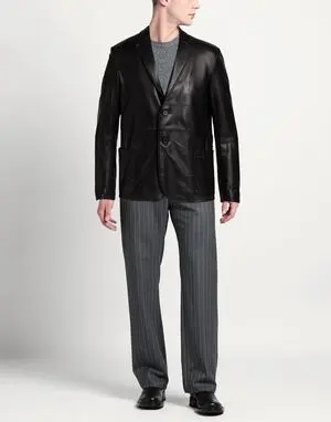 STREET LEATHERS Blazer Size Leather - Black