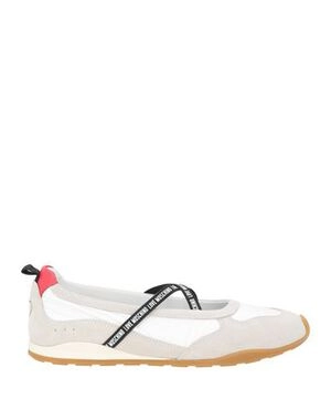 Moschino Ballet Flats Light Size Textile Fibers, Leather - Grey