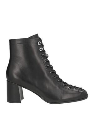 Pinko Ankle Boots Size Leather, Rubber - Black