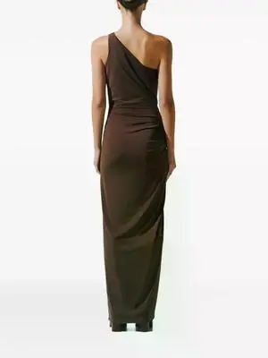 BAOBAB Canoa Resin-embellished Ruched Maxi Dress - Brown