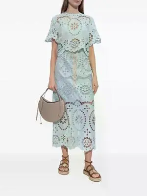 Zimmermann Eyelet-embroidered Scalloped Top