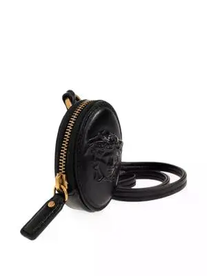 Versace Lou Nappa Coin Purse - Black