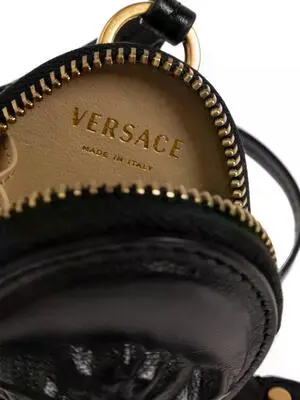 Versace Lou Nappa Coin Purse - Black