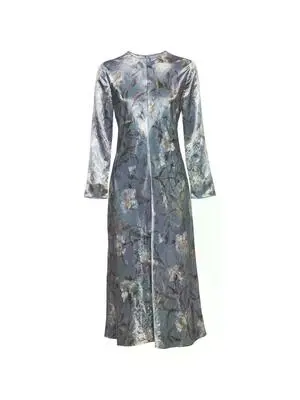 Vince Floral-print Satin Maxi Dress
