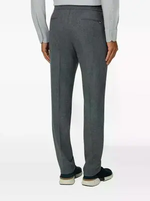 Boggi Milano City Trousers In Flannel