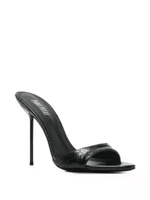 Paris Texas Lidia Crocodile-effect Leather Sandals