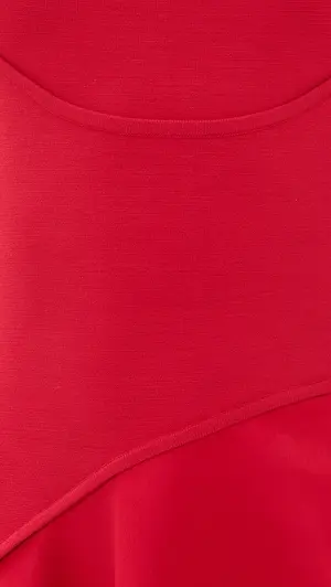 AMUR Scarlet Asymmetrical Day Dress