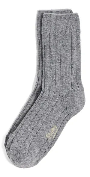 STEMS Luxe Wool Crew Socks Grey
