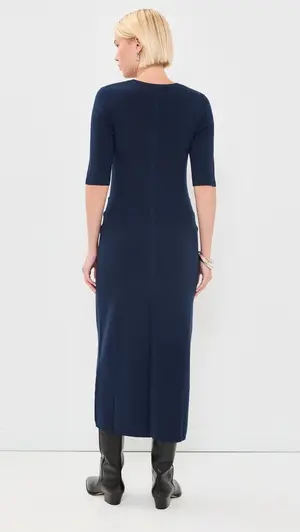 LA LIGNE Short Sleeve Knitted Dress