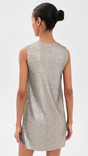 Norma Kamali Sleeveless Sequin Mini Dress