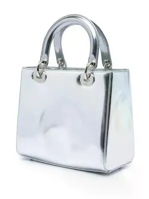 Dior 2014 Medium Metallic Patent Lady Satchel