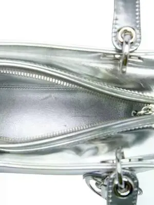 Dior 2014 Medium Metallic Patent Lady Satchel
