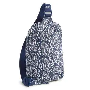 VERA BRADLEY Lorman Sling Backpack In Waves Paisley