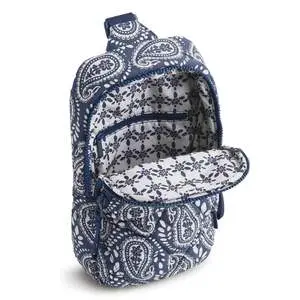 VERA BRADLEY Lorman Sling Backpack In Waves Paisley