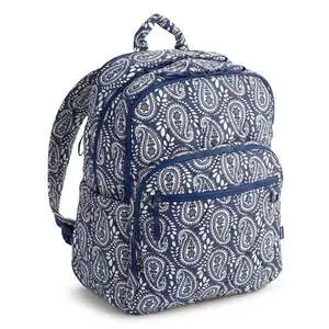 VERA BRADLEY Large Bancroft Backpack In Waves Paisley - Blue