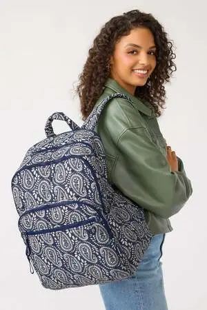 VERA BRADLEY Large Bancroft Backpack In Waves Paisley