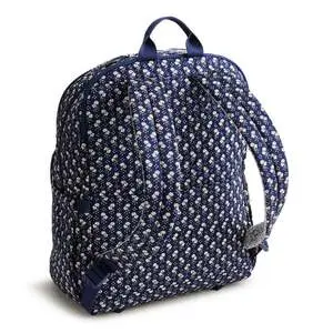 VERA BRADLEY Large Bancroft Backpack In Rachel Ditsy Peacoat