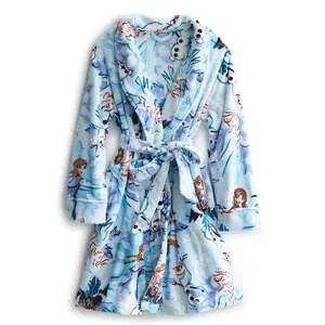 VERA BRADLEY Disney Outlet Fleece Robe In Frozen Snowflakes Ice Water - Blue