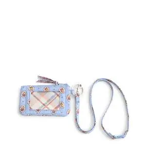 VERA BRADLEY Zip Id Pouch W/breakaway Lanyard - Blue