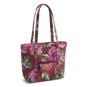 VERA BRADLEY Small Original Tote Bag In Tapestry Blossoms - Red